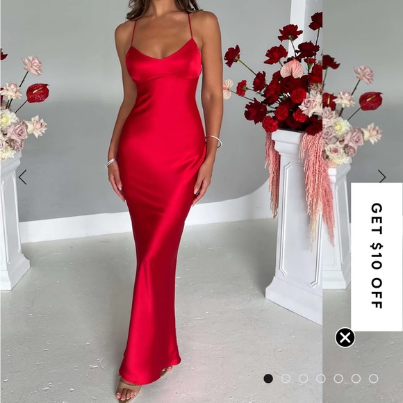 Baby Boo | Dresses | Red Strappy Gown | Poshmark